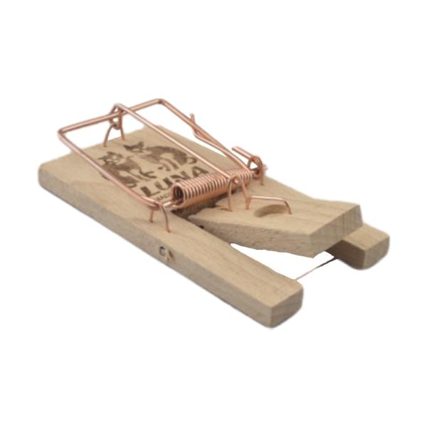 Luna klassieke muizenval/muizenklem hout (2 stuks) - Voor 17.30u ...